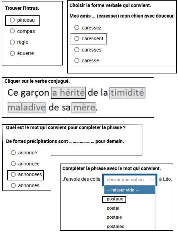Evaluations Nationales 6eme - Sujets et corrections - Grammaire ...